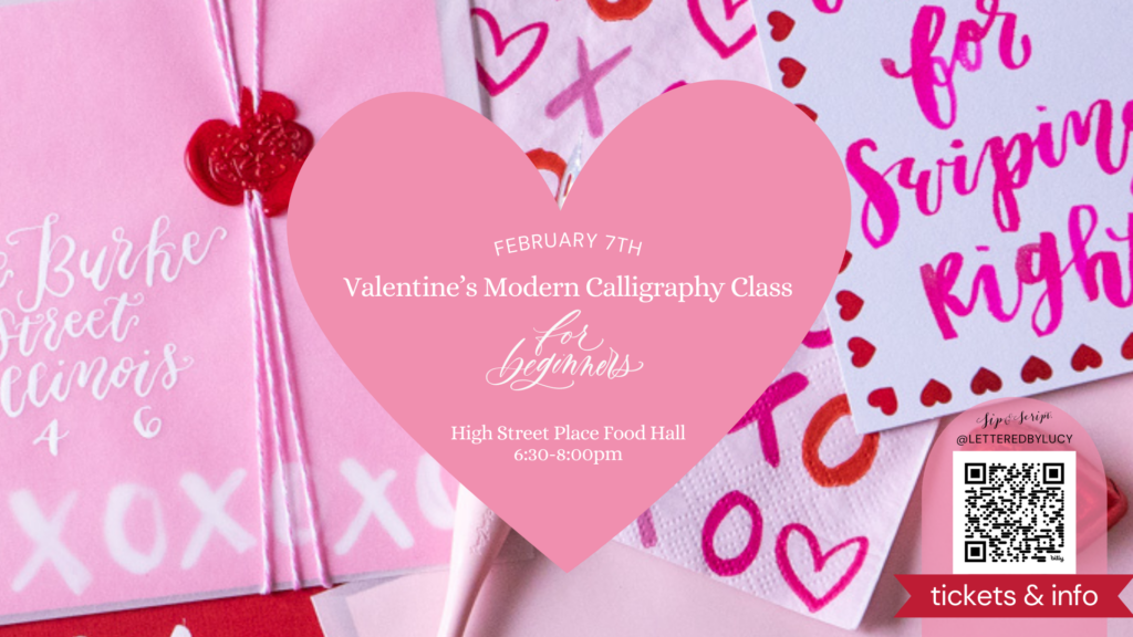 Sip & Script: Valentine's Day Calligraphy | High Street Place