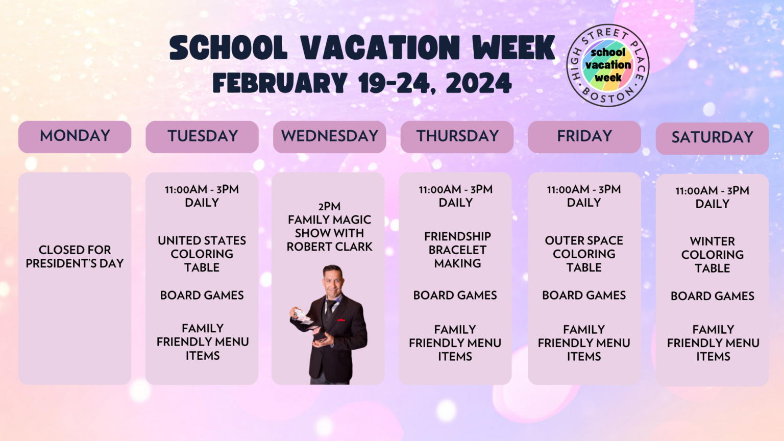 School Vacation Week at The Hall | High Street Place